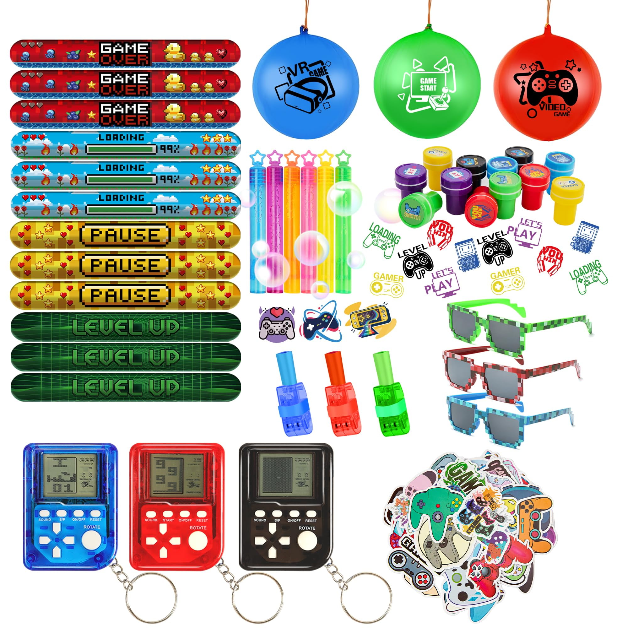 Video Game Party Favors, STF9 Gaming Birthday Party Supplies Mini Game ...