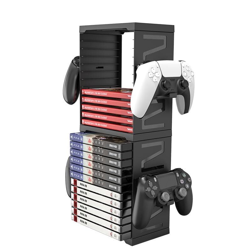 Video Game Storage Tower for PS5 PS4 Xbox Nintendo Switch Games ...