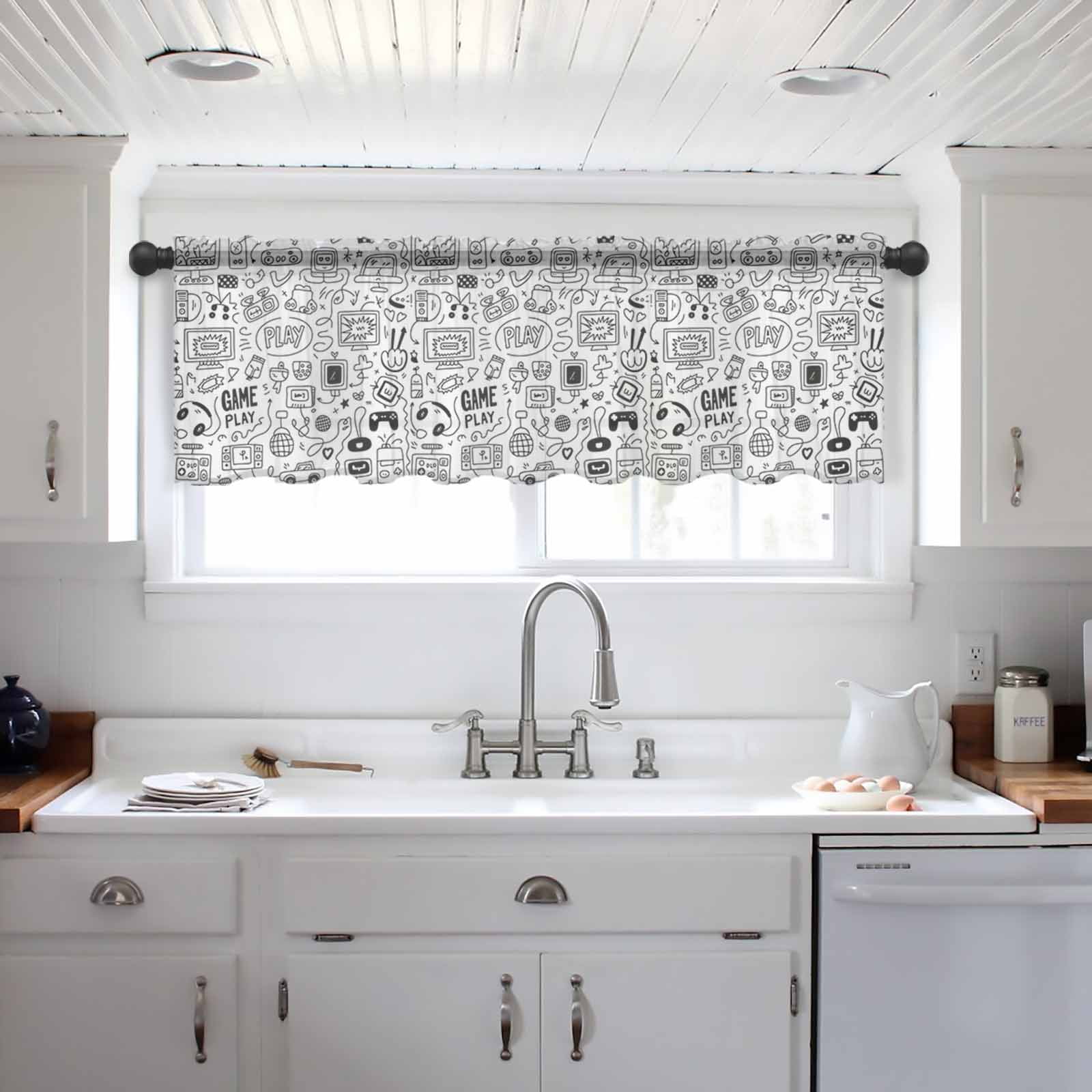 Video Game Valance Curtains for Kitchen/Living Room/Bathroom/Bedroom ...