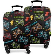 Gamer Paint Splatter Gaming Geek Round Luggage ID Tag Card for Suitcase ...