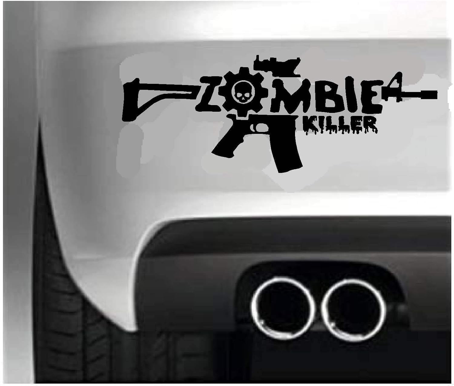 Video Game Zombie Killer Vinyl Stikcer Decal - Room Decor Wall (7 ...