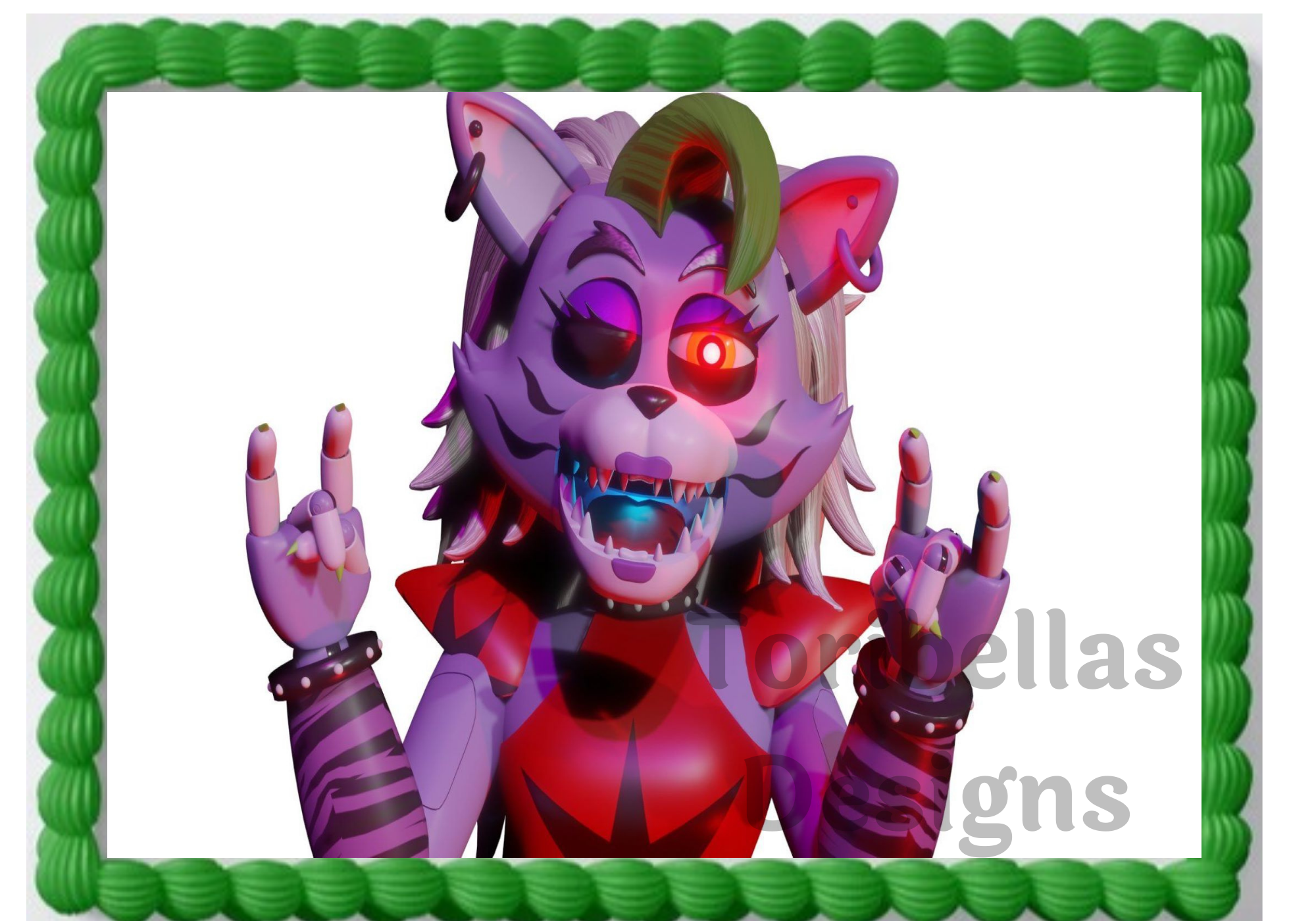 FNAF Freddys LOLbit Birthday Cake Topper, by ToriBellas Designs ...