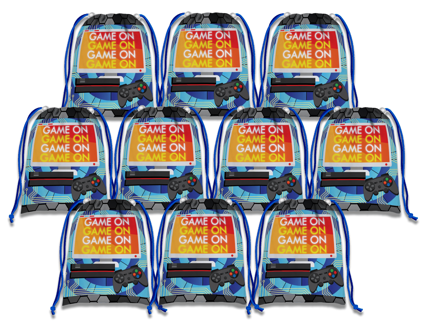 Video Gamer Game On Drawstring Tote Bag - Walmart.com