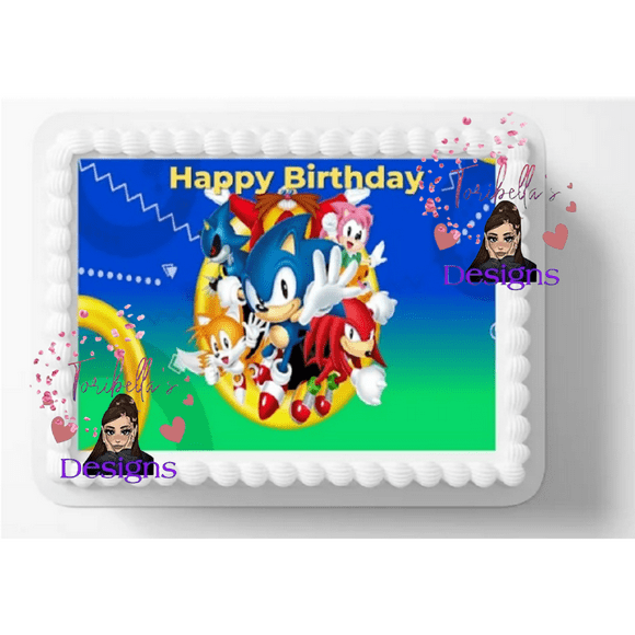 Sonic Edible Cake Toppers