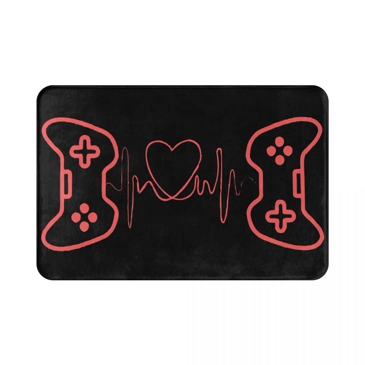 Video Gamer Valentines Day With Game Controller Heart Doormat Bathroom ...