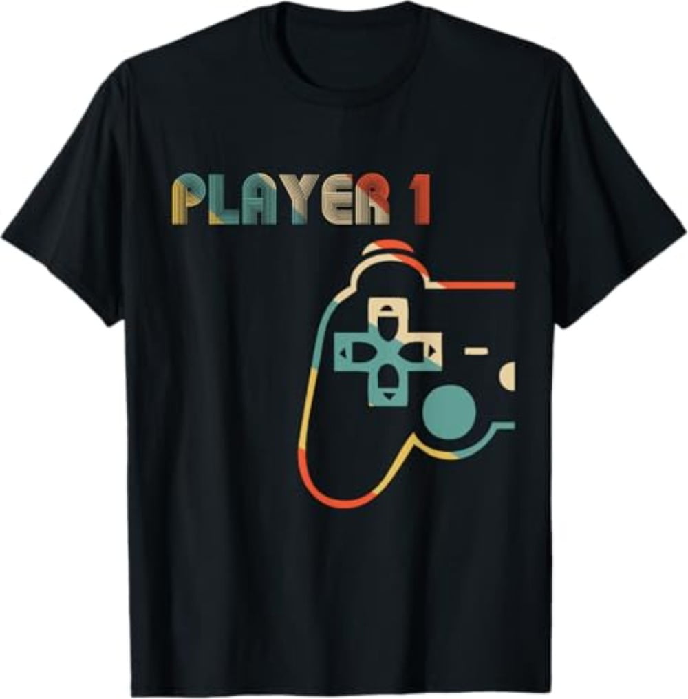 Video Gamers T-Shirt Matching Video Gamers Couple Player 1 Player 2 T ...