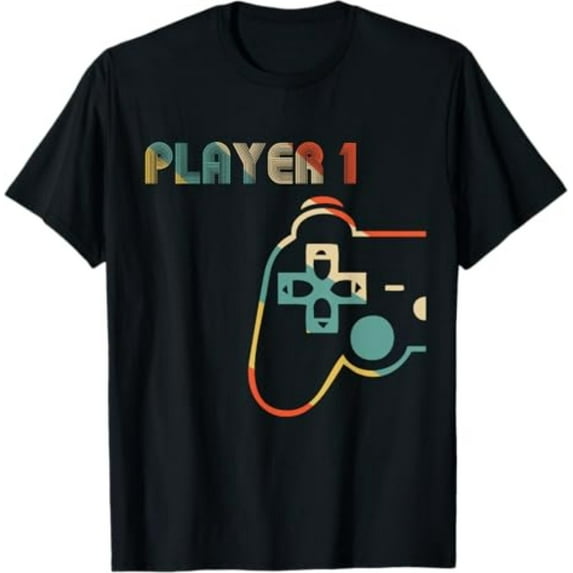 Video Gamers T-Shirt Matching Video Gamers Couple Player 1 Player 2 T ...