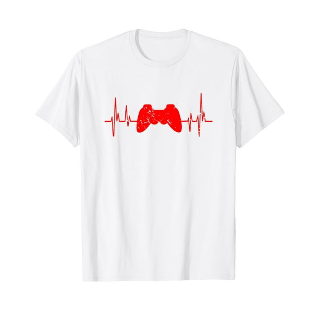 Video Games Gamer Controller Heartbeat Gift Gaming T-Shirt - Walmart.com