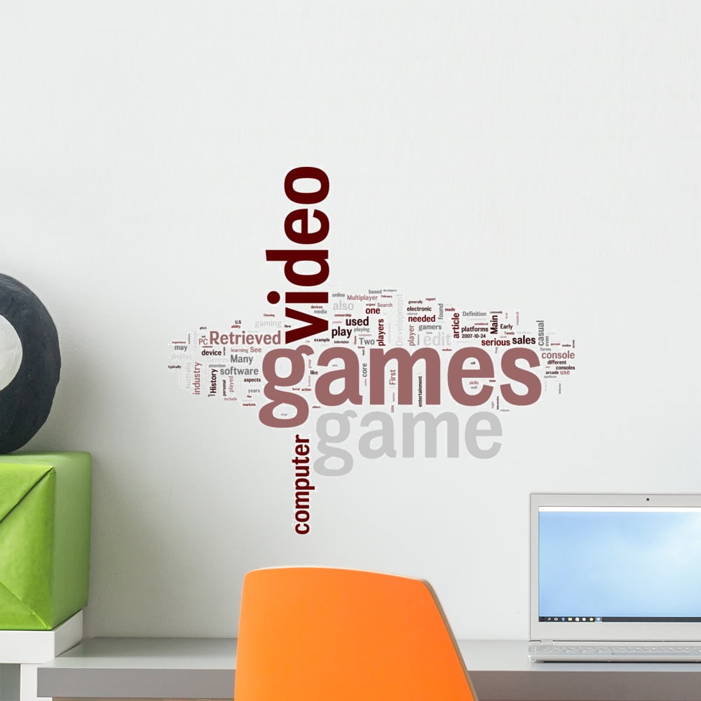Video Games Wall Mural by Wallmonkeys Peel and Stick Graphic (18 in W x ...