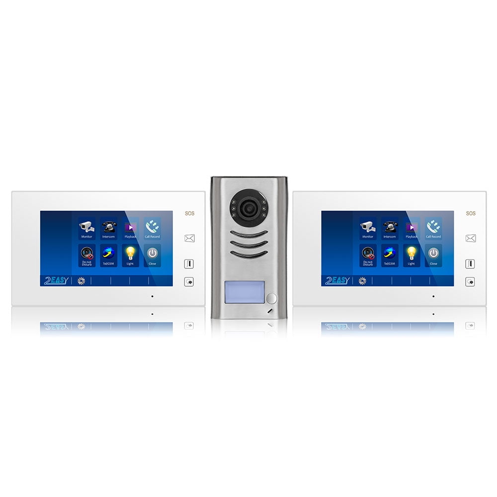Video Intercom Entry System DK4721 1 Apartment Audio/Video Kit with 2 ...