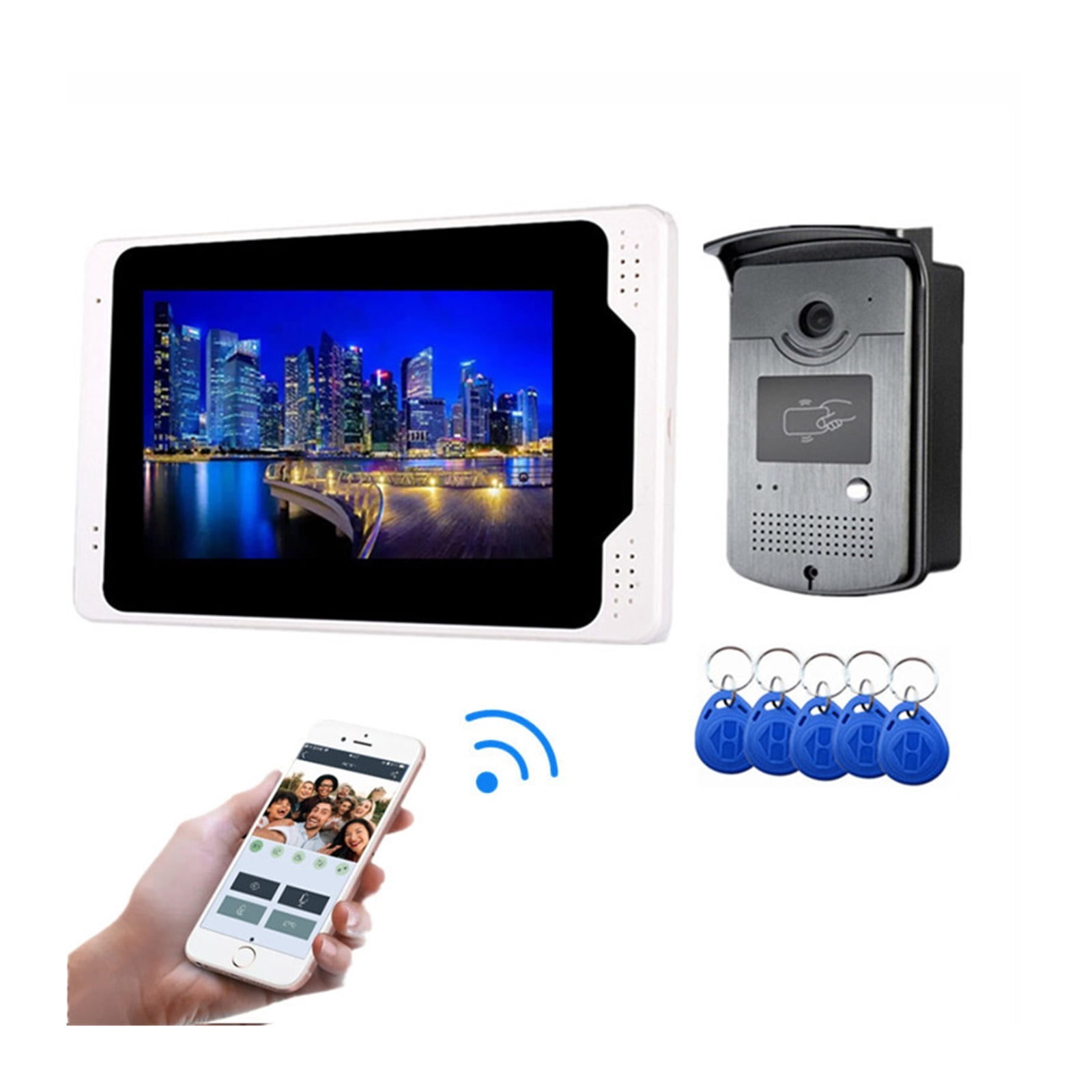 Video Intercom System Wireless Door Bell Tuya IP Video Door Phone For ...