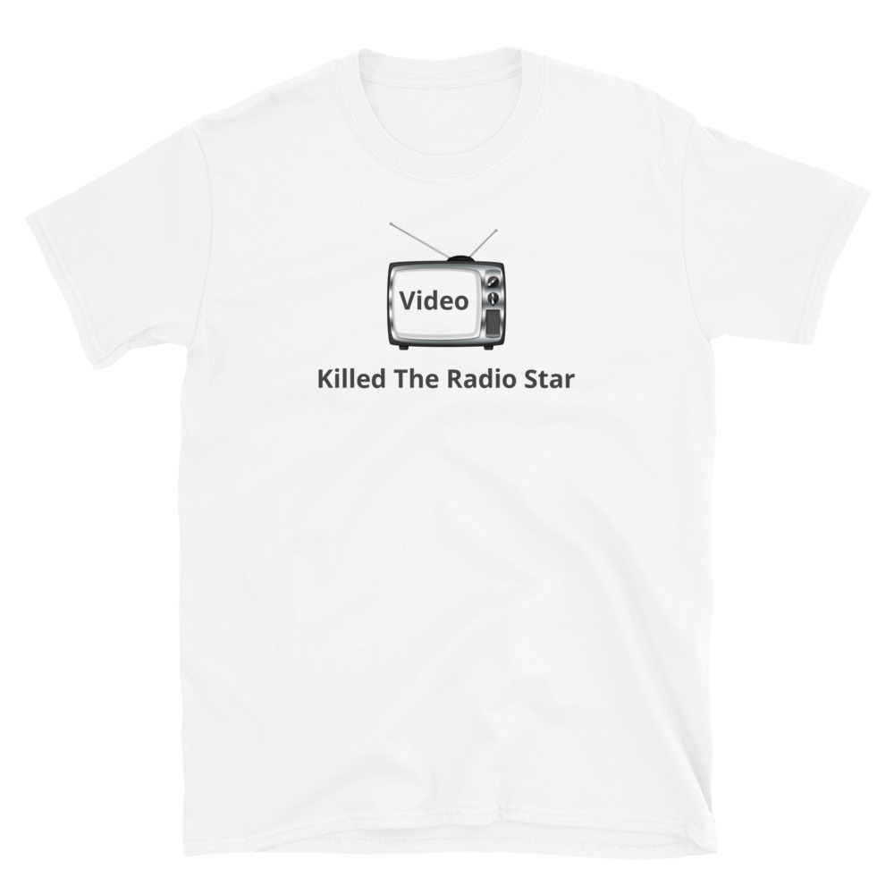 Video Killed The Radio Star The Buggles Retro White Unisex T-Shirt ...