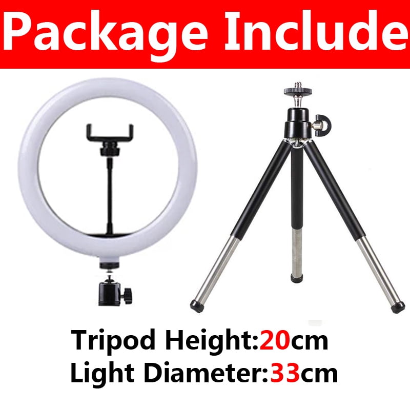 Video Light 26cm Selfie LED Ring Light Dimmable Round Ring Fill Lamp ...