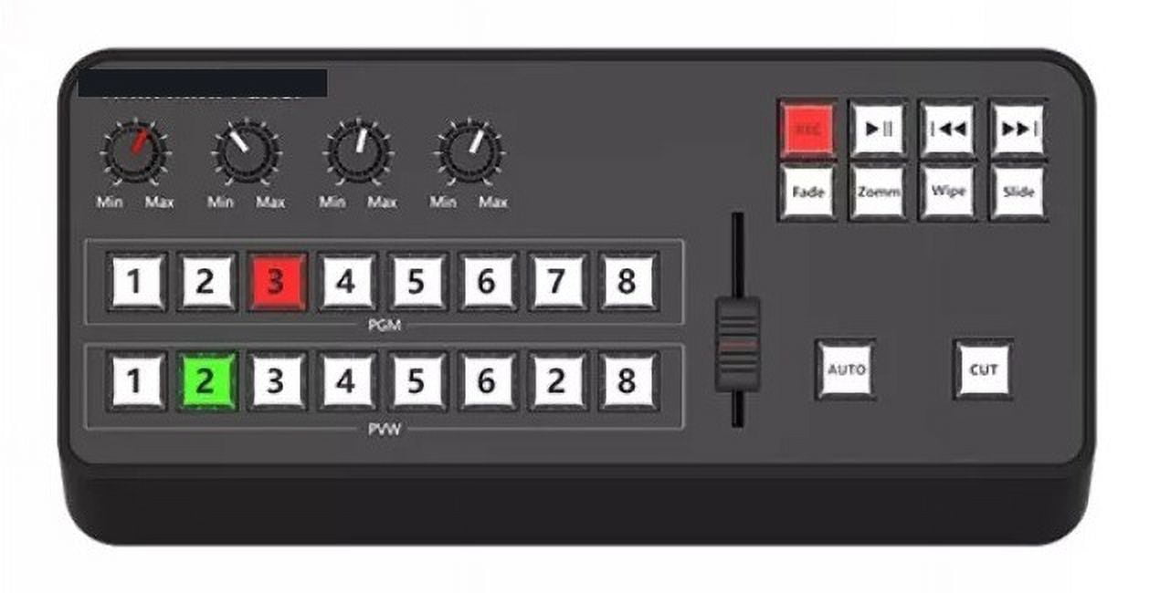 Video Mini Switcher Control Panel MIDI2.0 Video Recording Switchboard For TV Broadcasts ,Easy ...