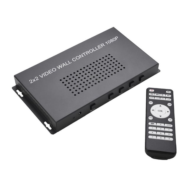 Video Processor -Compatible 2x2 HD Video Screen Splicer with U Disk ...