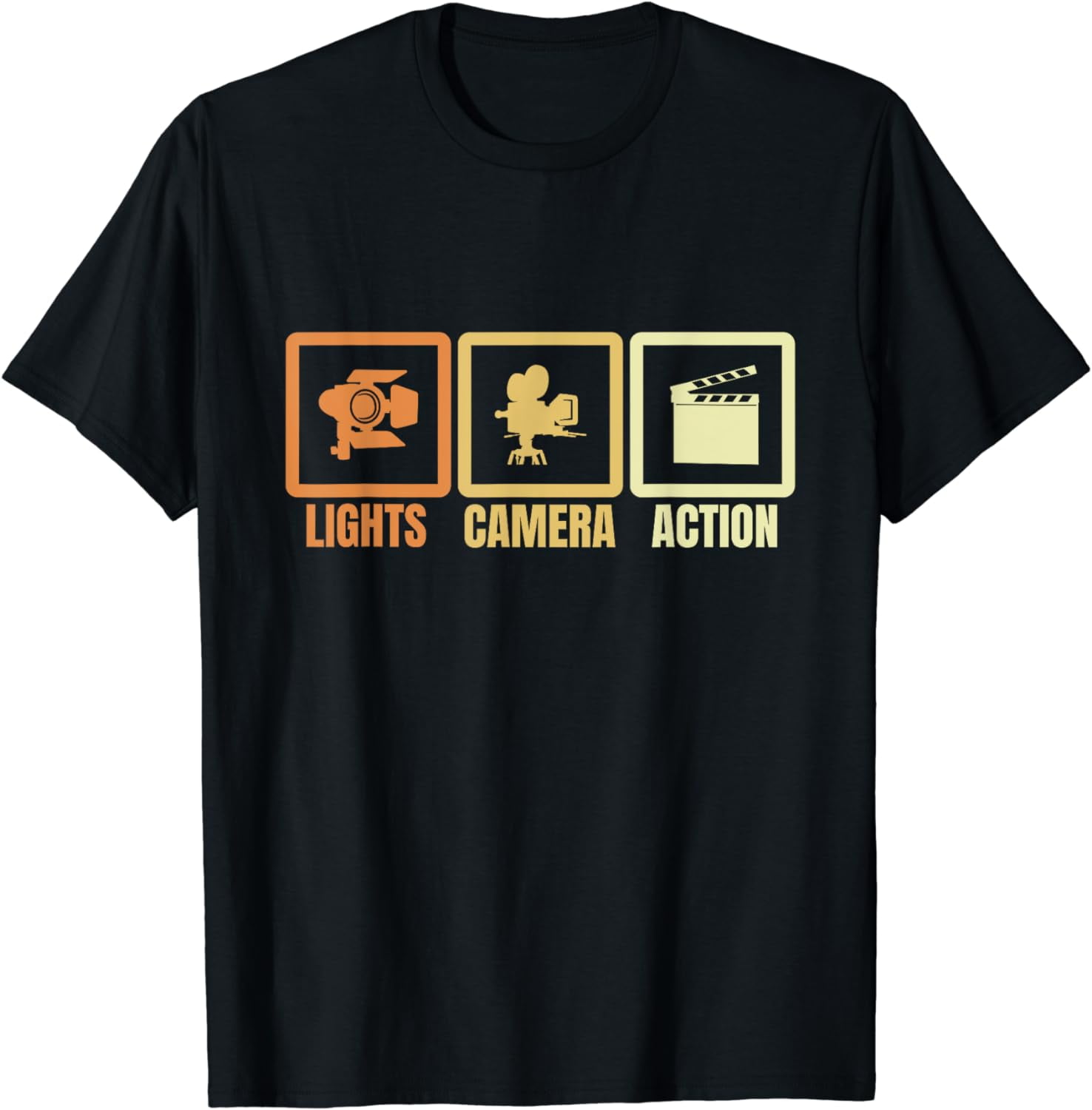 Video Producer - Lights Camera Action T-Shirt - Walmart.com