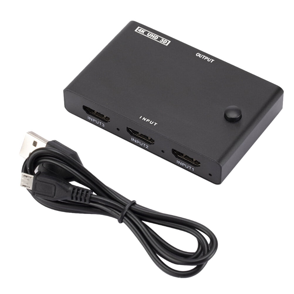 Video Selector er 3 In 1 Out for Monitor Game Console Set Top Box ...