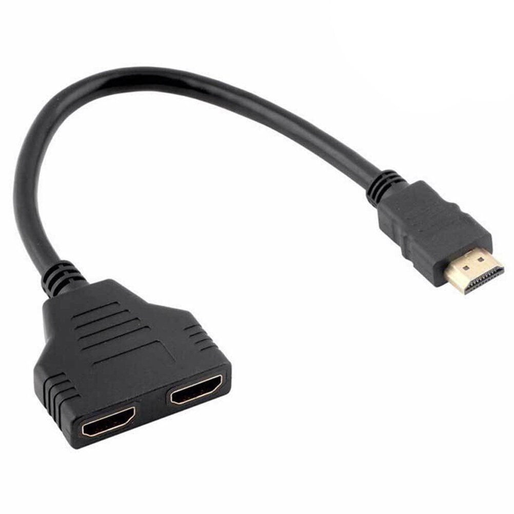 Video Splitter 1 to 2 Amplifier Adapter Cable Phones Monitor Dispenser ...