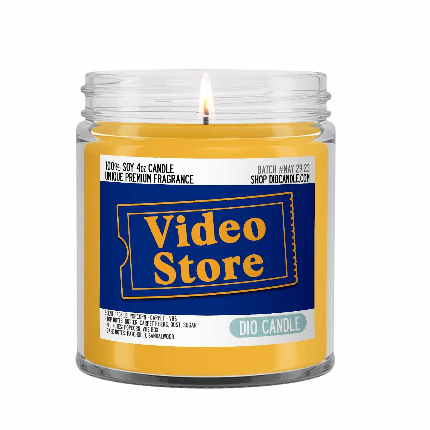 Video Store Scented Candle - Smells Like Popcorn, Carpet, VHS Tapes ...