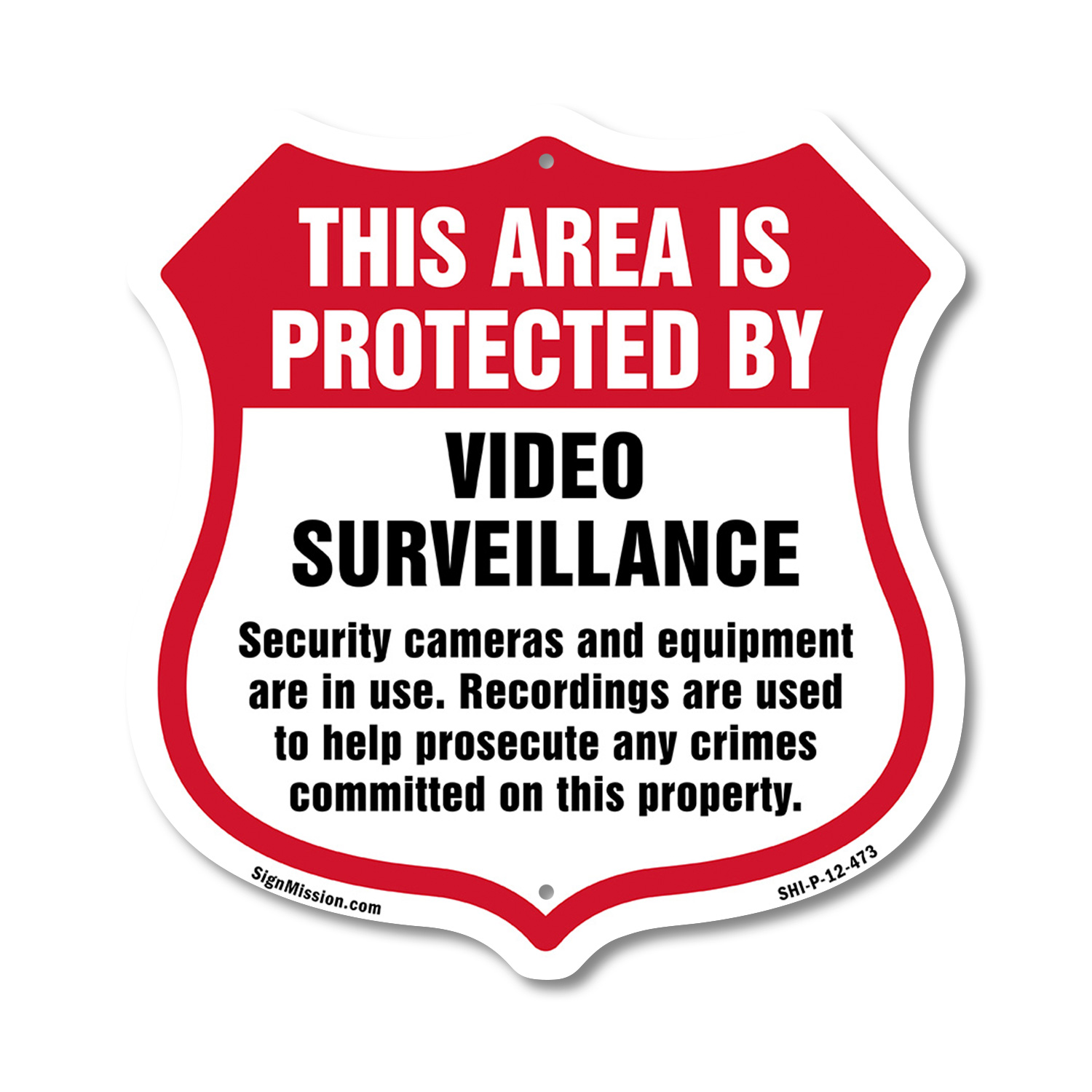 Video Surveillance This Area Is Protected By Video Surveillance ...