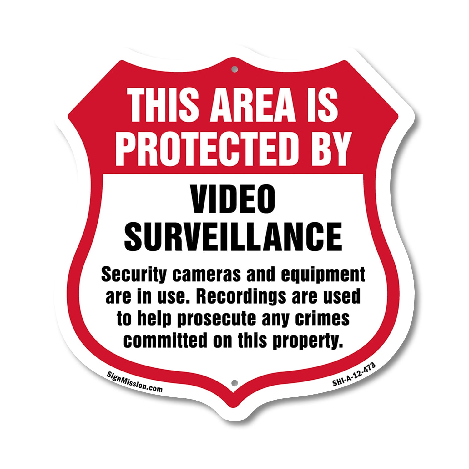 Video Surveillance This Area Is Protected By Video Surveillance ...