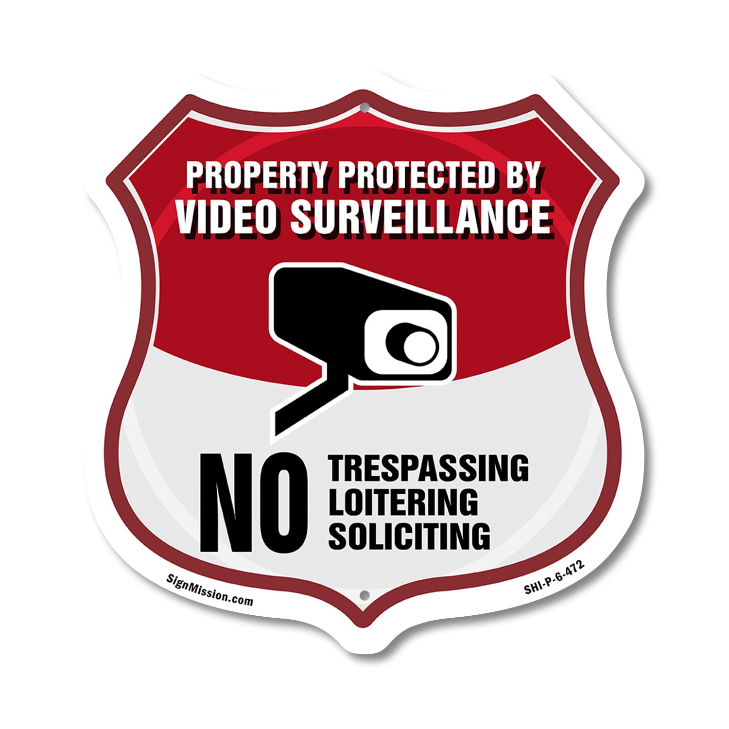 Video Surveillance Property Protected By Video Surveillance. No ...