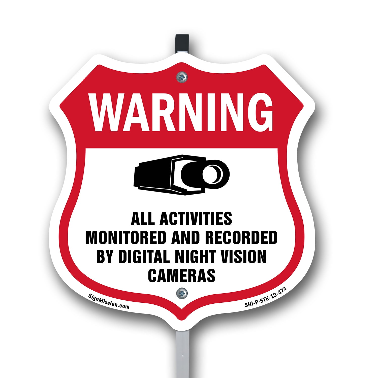 Video Surveillance Warning All Activities Monitored And Recorded By ...