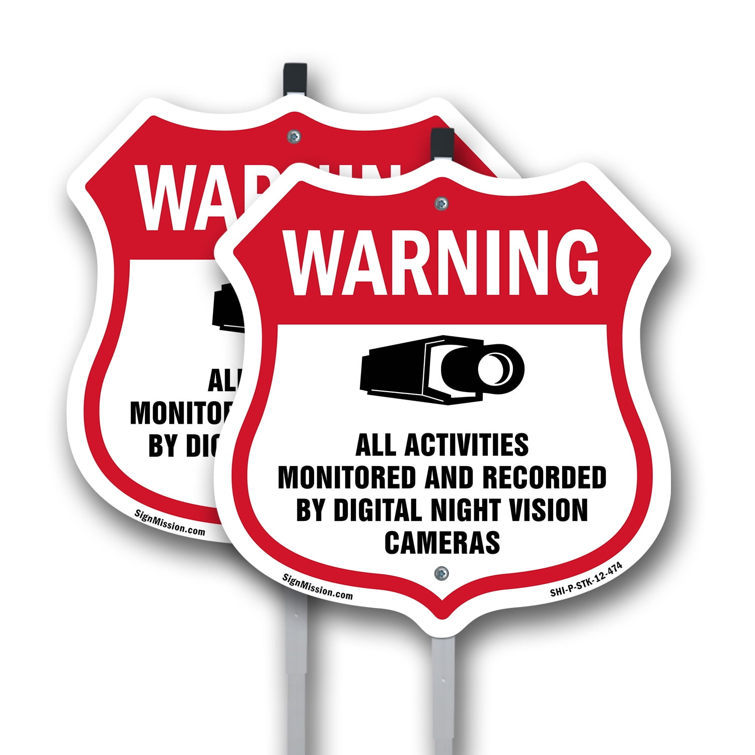 Video Surveillance Warning All Activities Monitored And Recorded By ...