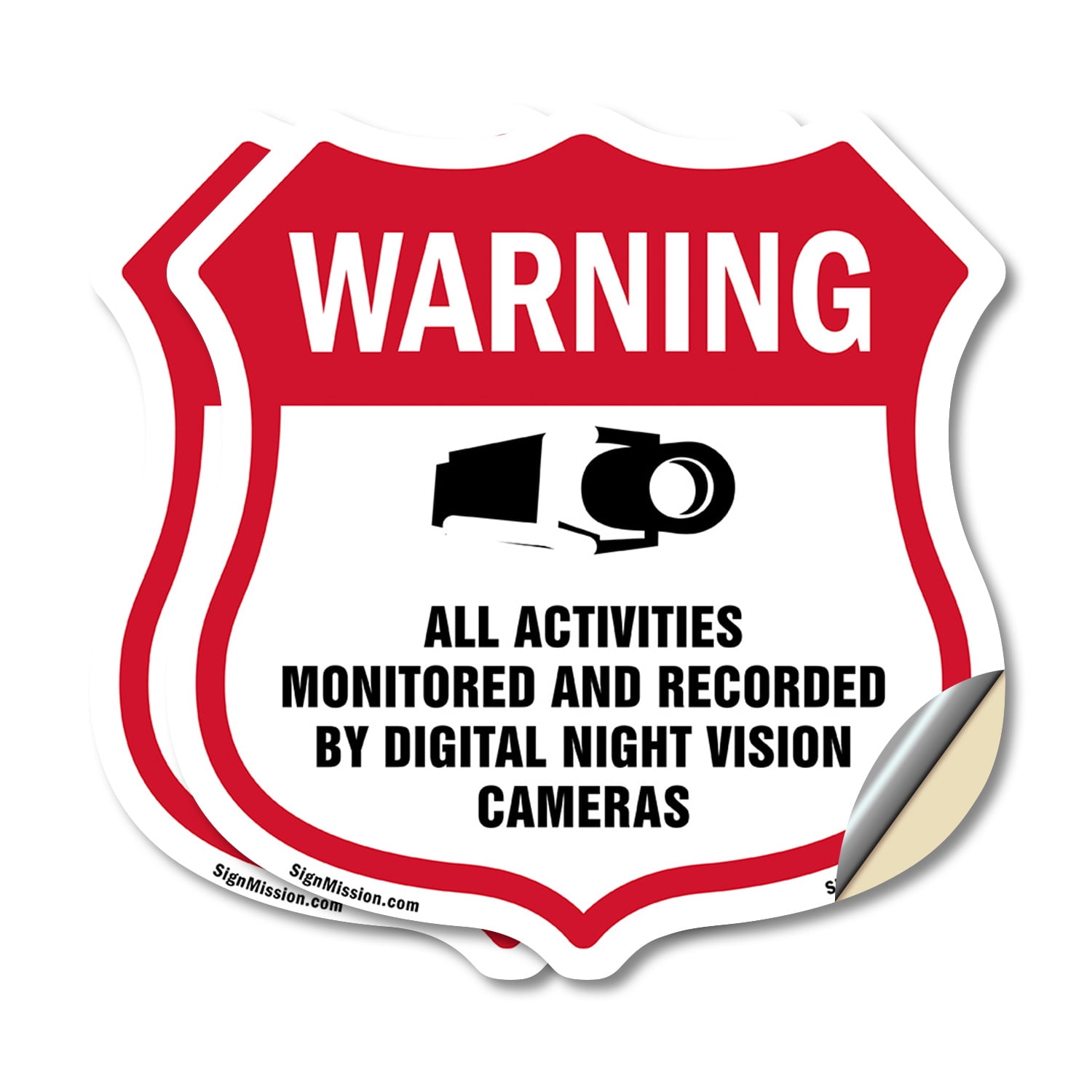 Video Surveillance Warning All Activities Monitored And Recorded By ...