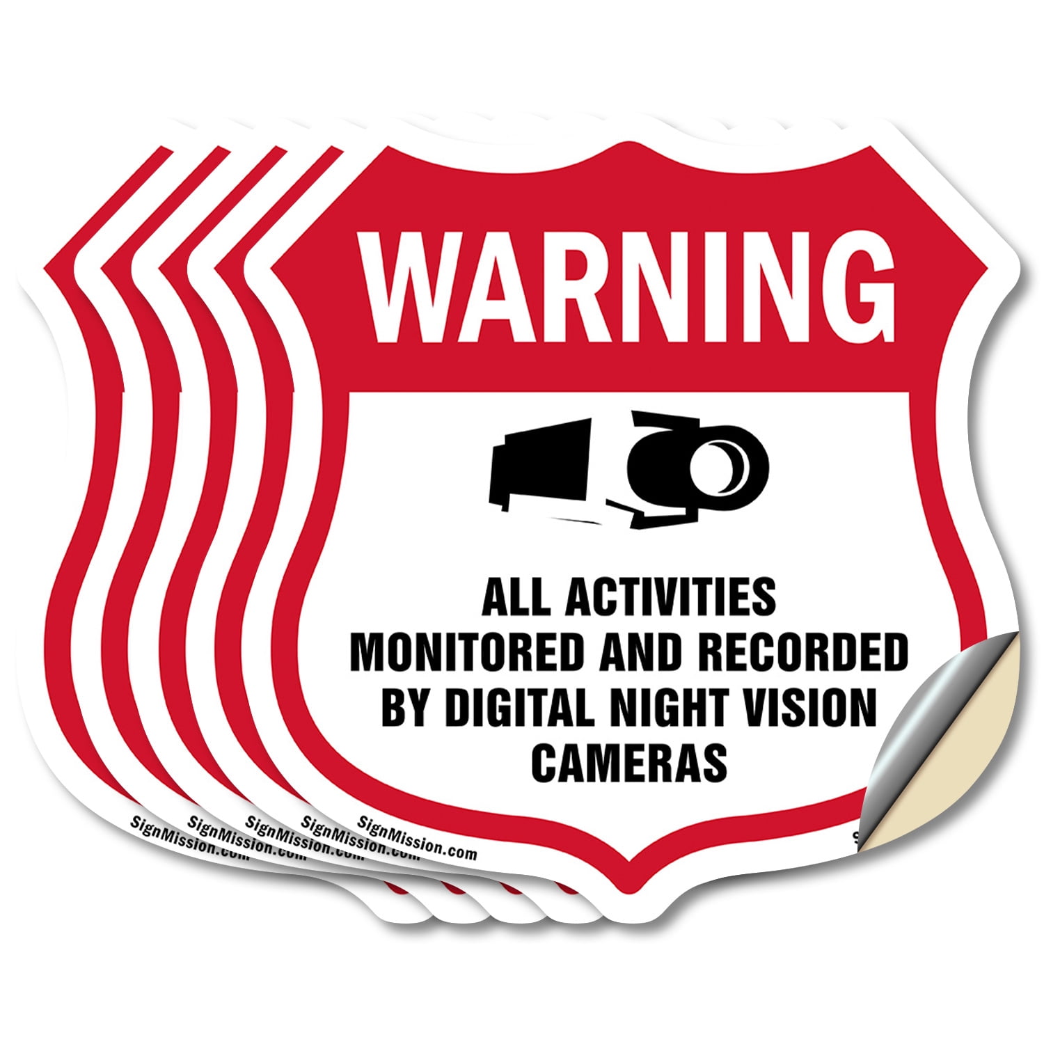 Video Surveillance Warning All Activities Monitored And Recorded By ...