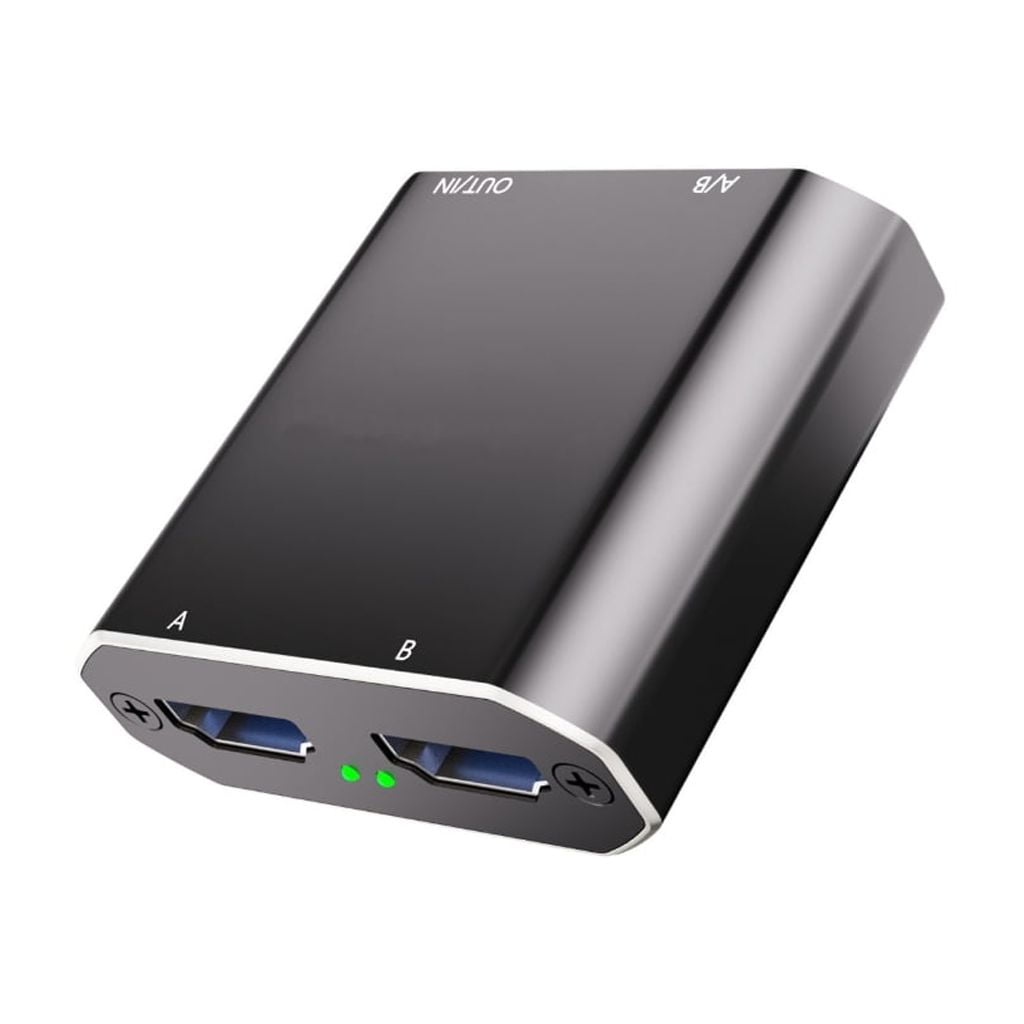 Video Switcher Splitter 4K60Hz Bi Directional 2x1 or 1x2 Display Video ...