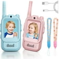 Video Walkie Talkies for Kids, Handheld 2 Pack Rechargeable Video ...
