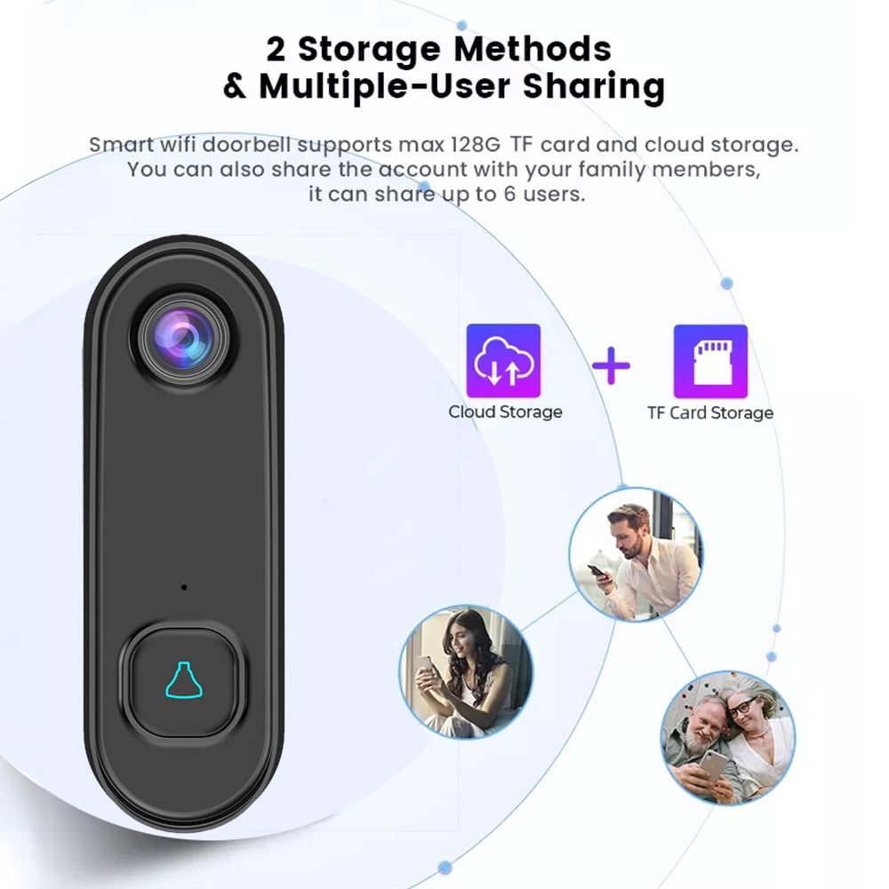 Video doorbell,Two-way Audio Pir Doorbell Ip55 Video Doorbell App ...