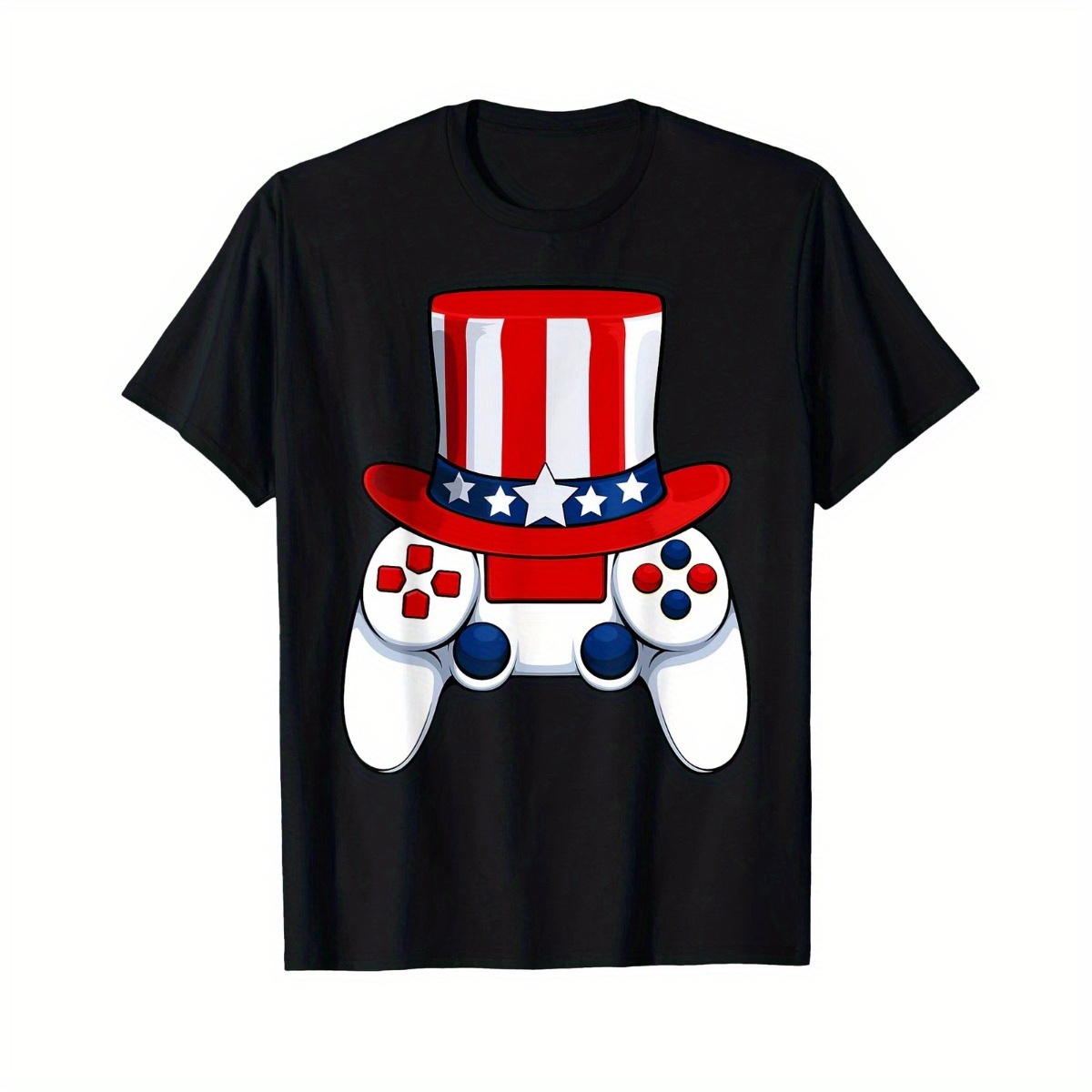 Video-game Controller American Hat 4th Of July USA T-Shirt - Walmart.com