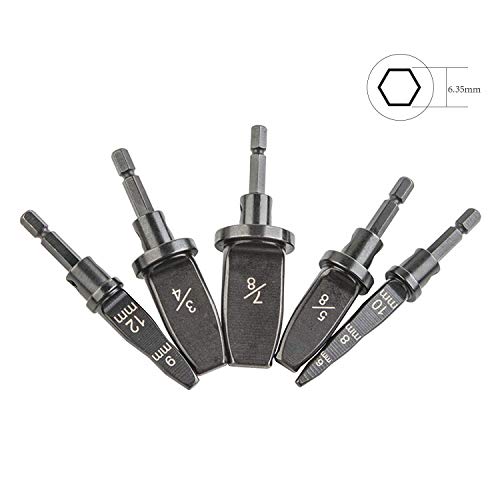 VideoPUP 5pcs Swaging Tool Drill Bit Set,Metric Pipe Expander Metric ...