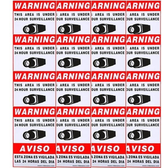 Video Surveillance Stickers