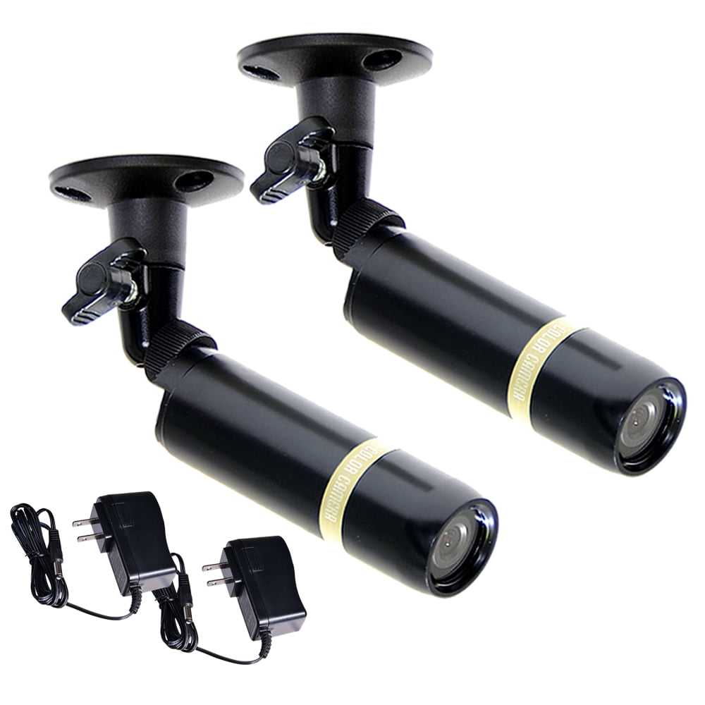 VideoSecu 2 Bullet Weatherproof Security Camera Built-in Sony CCD 3.6mm ...