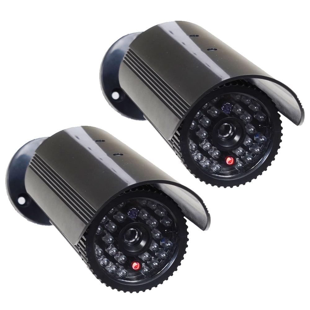 VideoSecu 2 Fake Dummy Infrared IR LED Light Bullet Security Camera ...