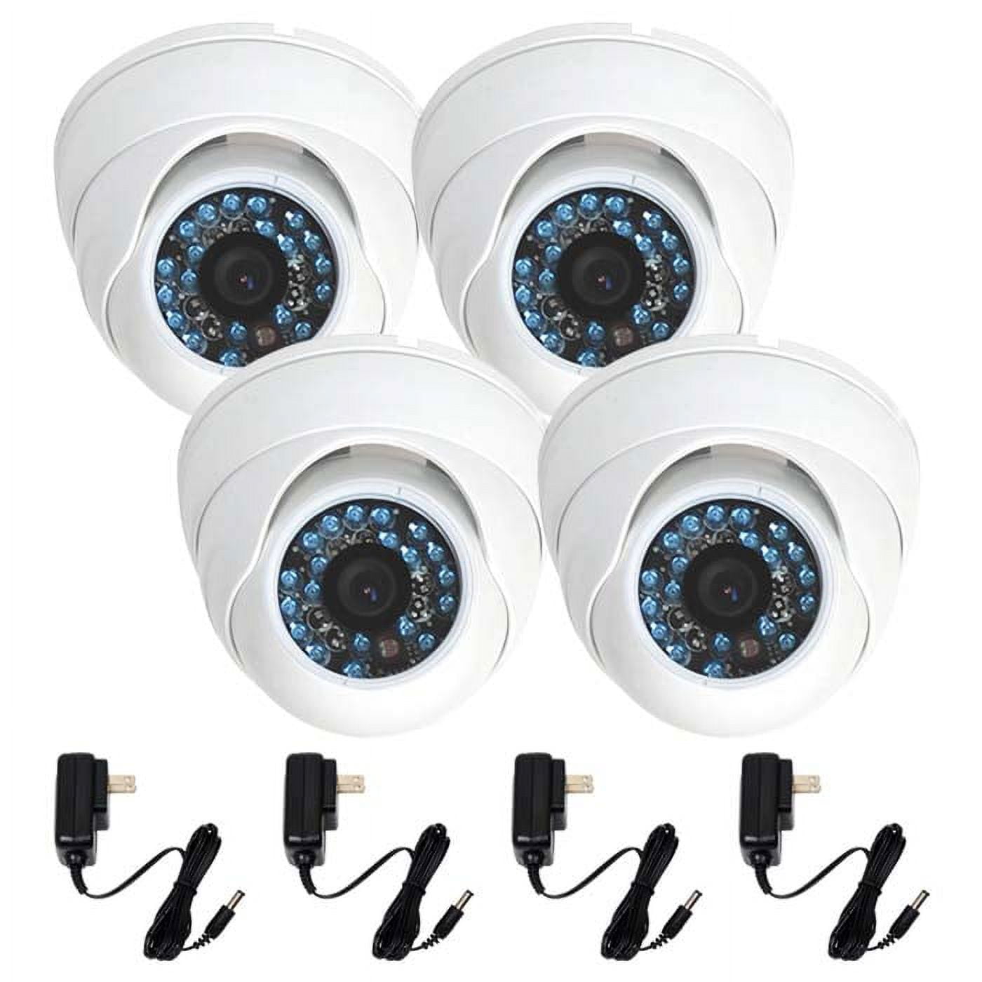 VideoSecu 4x Vandal Proof CCD Outdoor Indoor IR Day Night Vision 480TVL ...