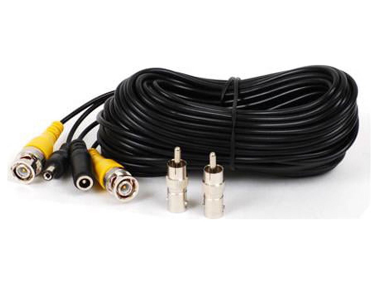 VideoSecu 50ft Video Power Extension Cable Wire Cord with Free RCA/BNC ...