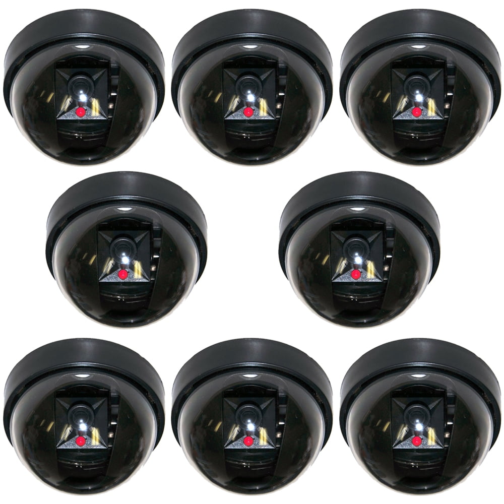 VideoSecu 8 Dummy CCTV Dome Security Cameras with Flashing LED Home ...