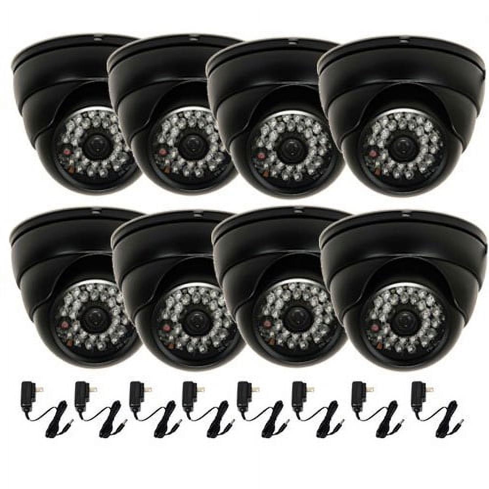 VideoSecu 8 Pack IR Day Night Built-in 1/3" SONY Effio CCD Security ...
