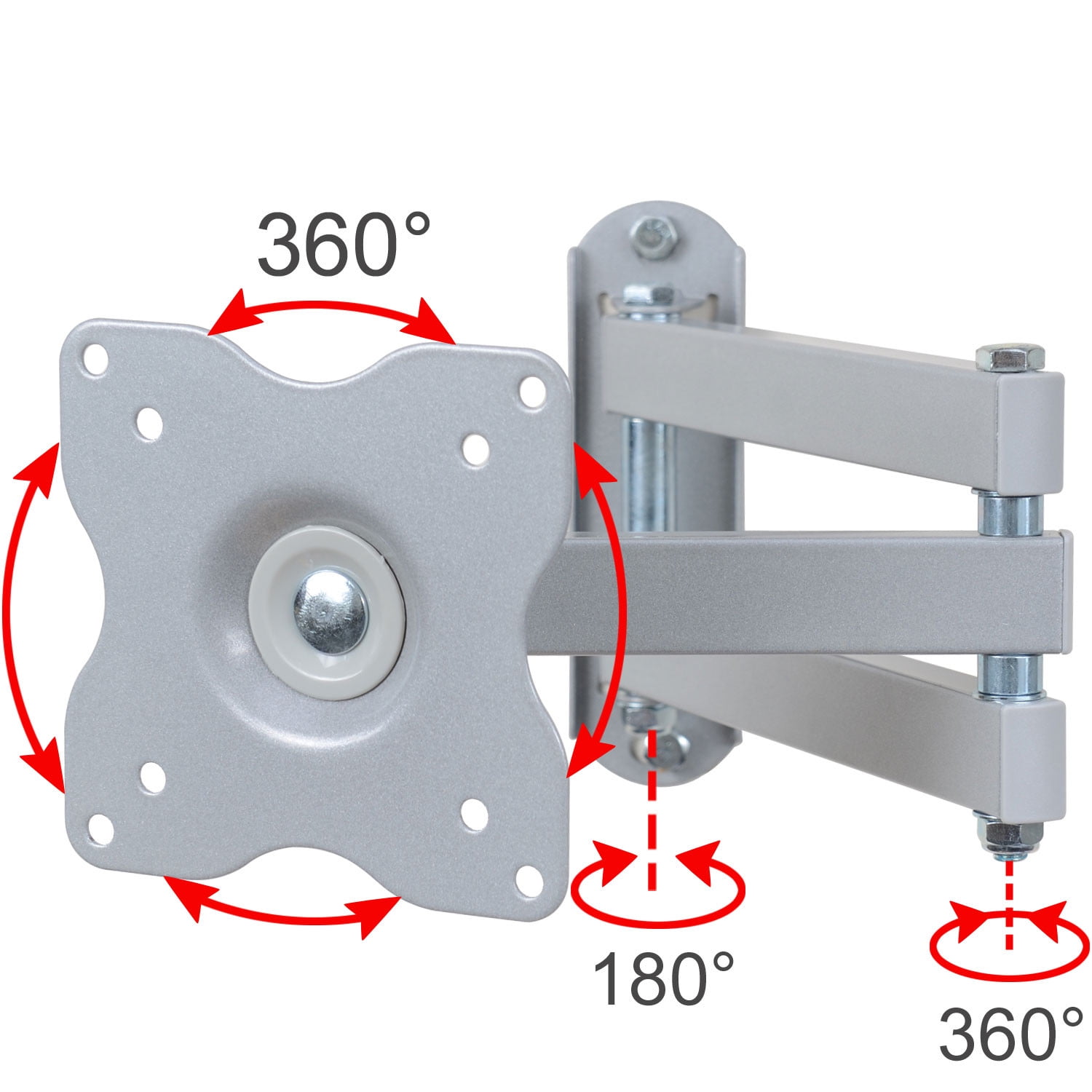 VideoSecu Full Motion Tilt Swivel TV Monitor Wall Mount Swing Arm ...