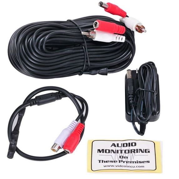 VideoSecu High Sensitive Security Audio Monitoring Recording Pre-amp ...