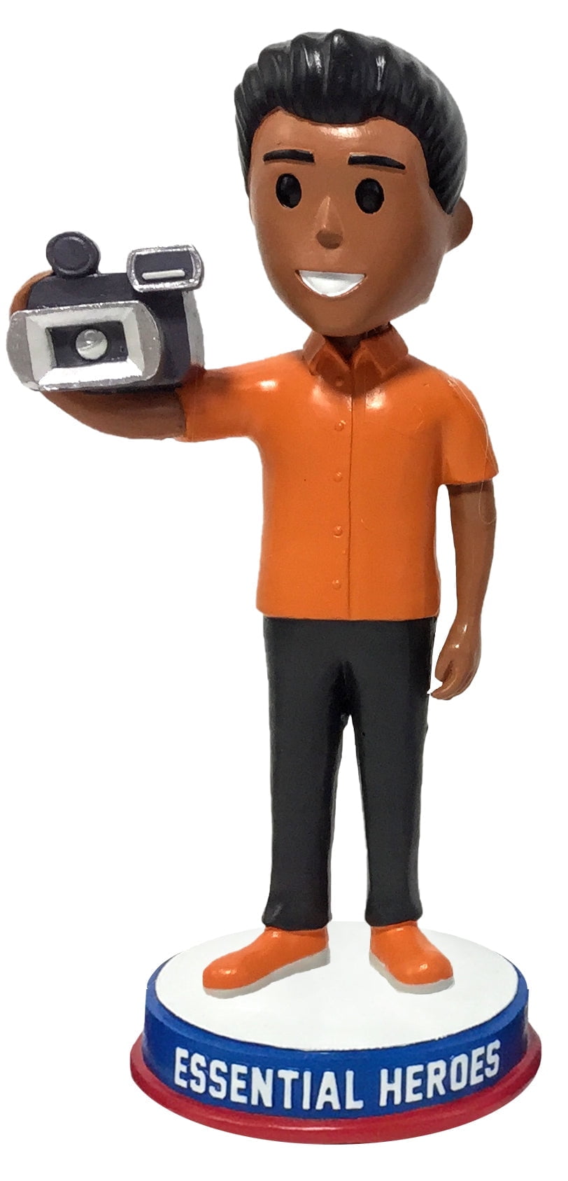 Videographer Photographer Essential Heroes Bobblehead Male Dark Skin ...