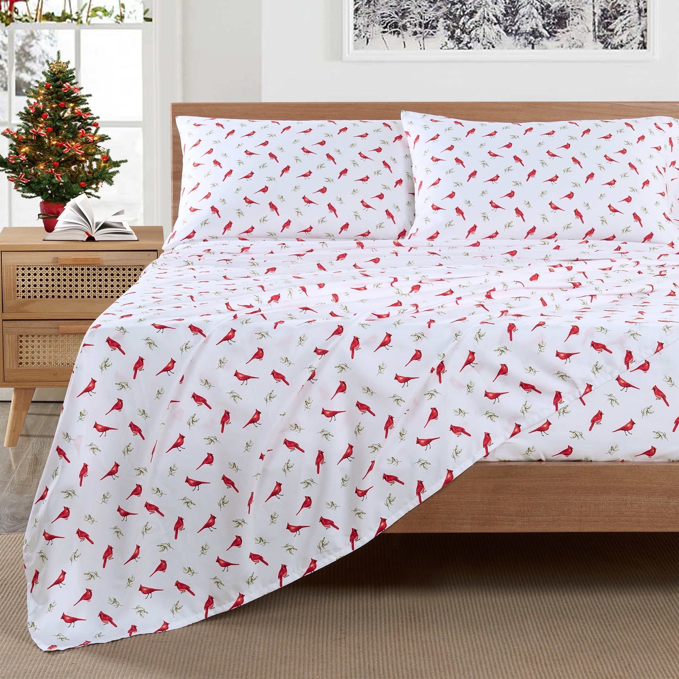 Videri Home Luxury Peach Skin Printed Bed Sheet Set – Soft High-Density ...