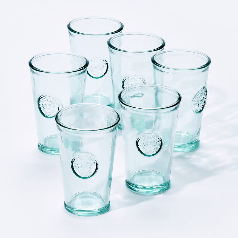 Vidrios San Miguel Drinking Glasses Set Of 6, 10 Oz Cocktail Glasses ...