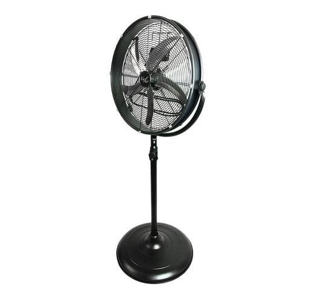 Vie Air VA-20PMC Standing Floor 20'' Pedestal Fan with Tilt, Aluminum ...