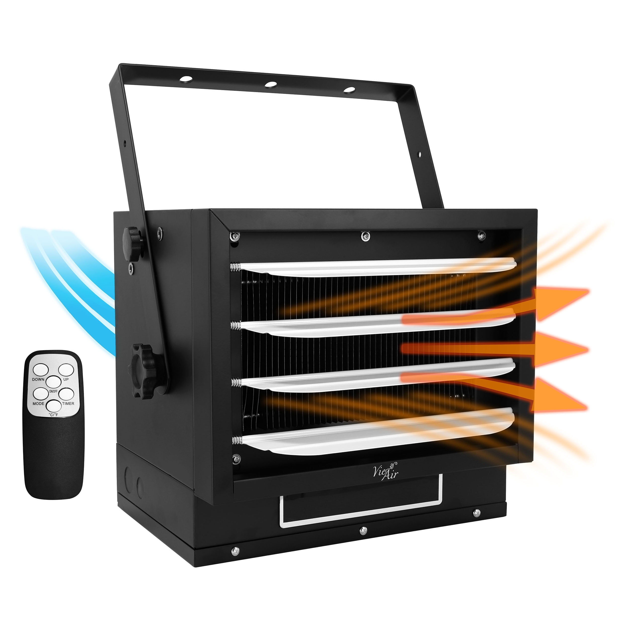 Vie Air 7500W Portable Hard-Wire Installation Garage Heater With Remote ...