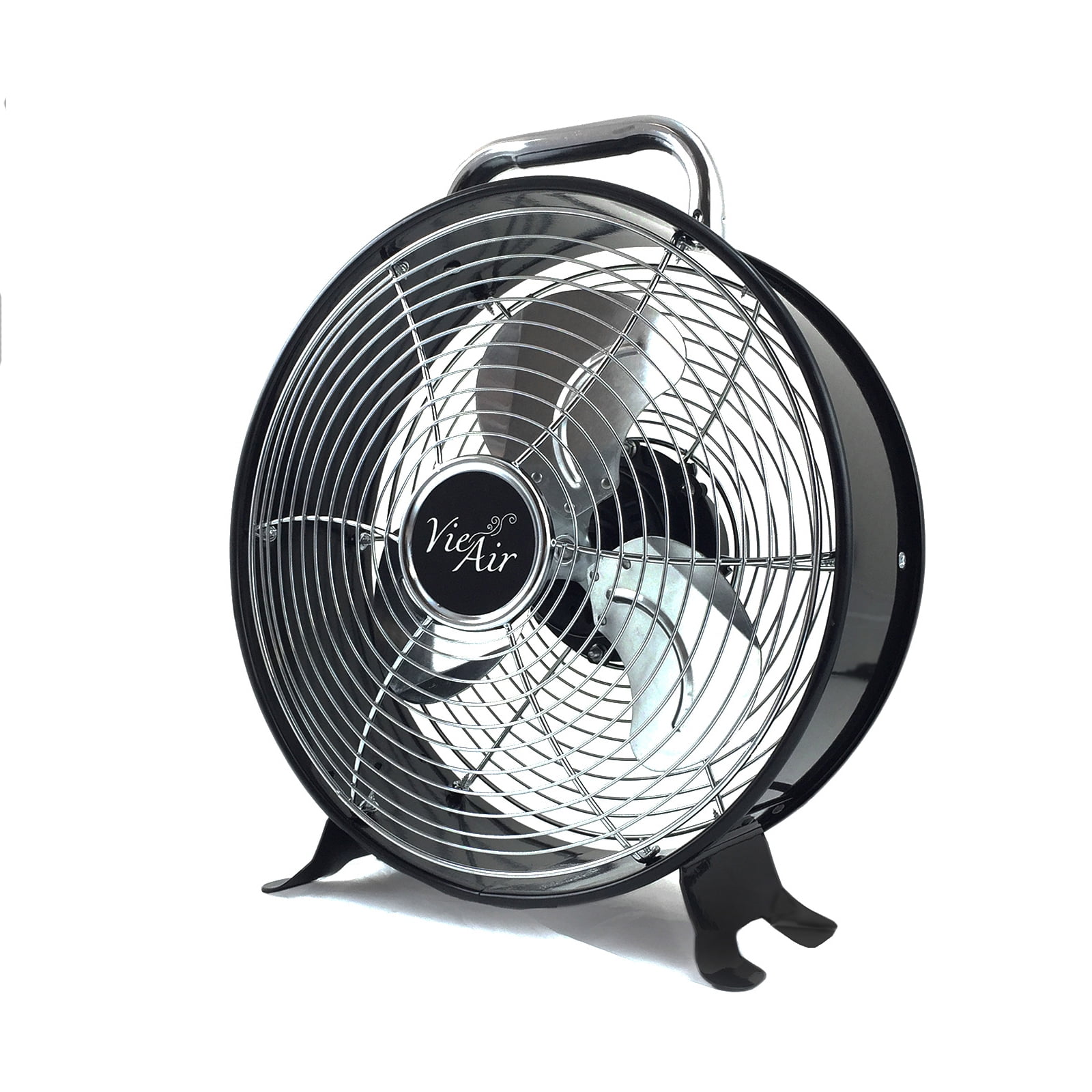 VieAir 12" 2-Speed High Velocity Floor Fans Black - Walmart.com